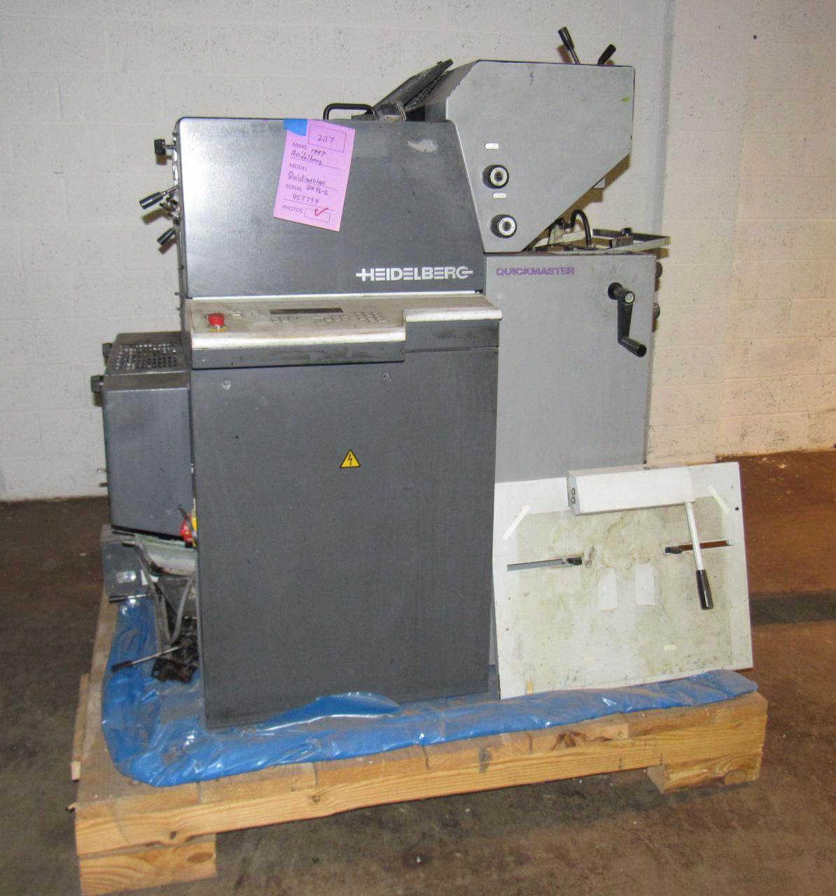 Lot #67: 1997 Heidelberg Quickmaster QM46-2 with Plate Punch - WireBids